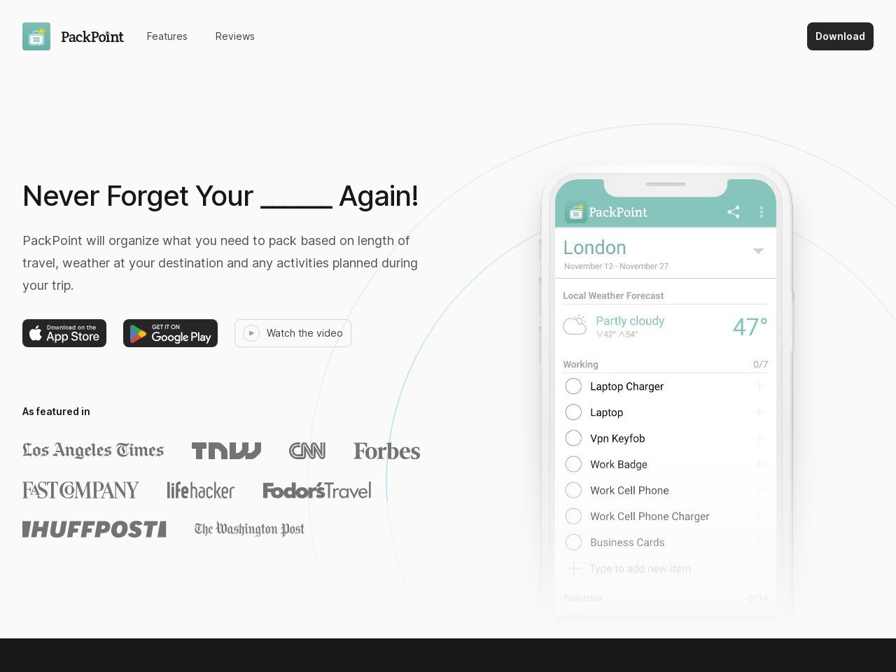 PackPoint: Your AI-Powered Packing Assistant