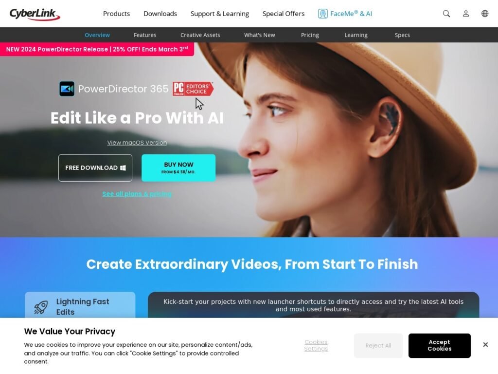 PowerDirector: Unleashing Creativity with AI-Powered Video Editing