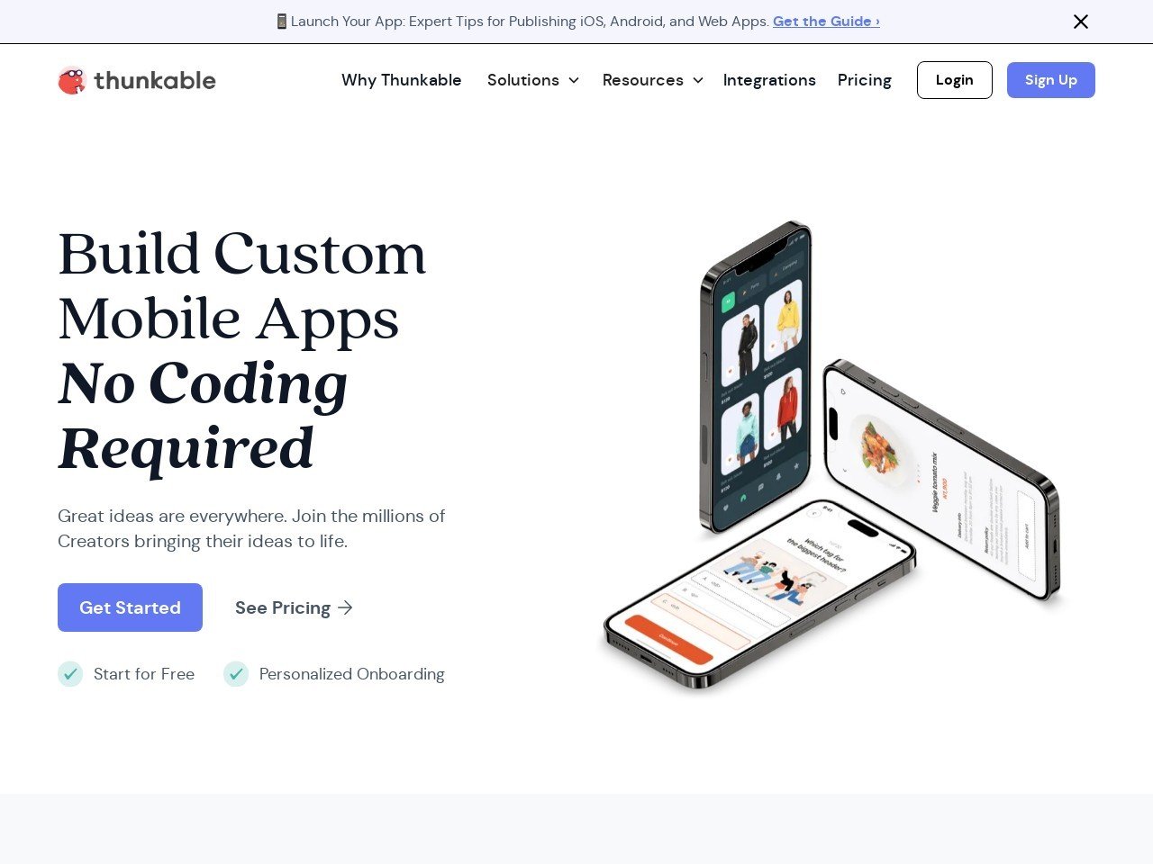 Thunkable Democratizing App Development With No Code