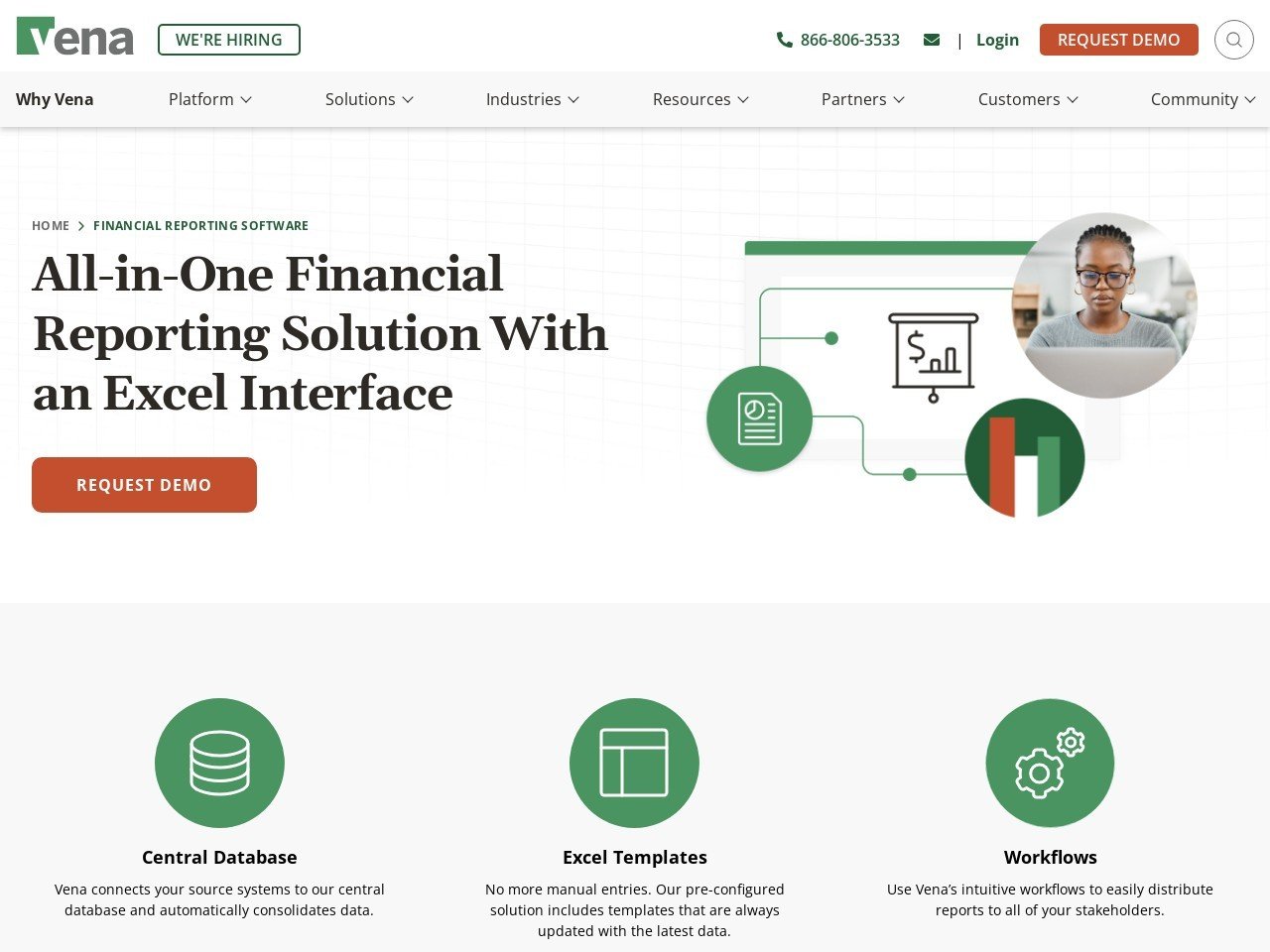 Vena: An AI-powered Planning Platform for Finance Professionals